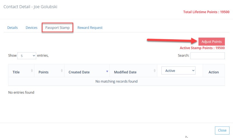 Adjusting User Points - Local Explorers